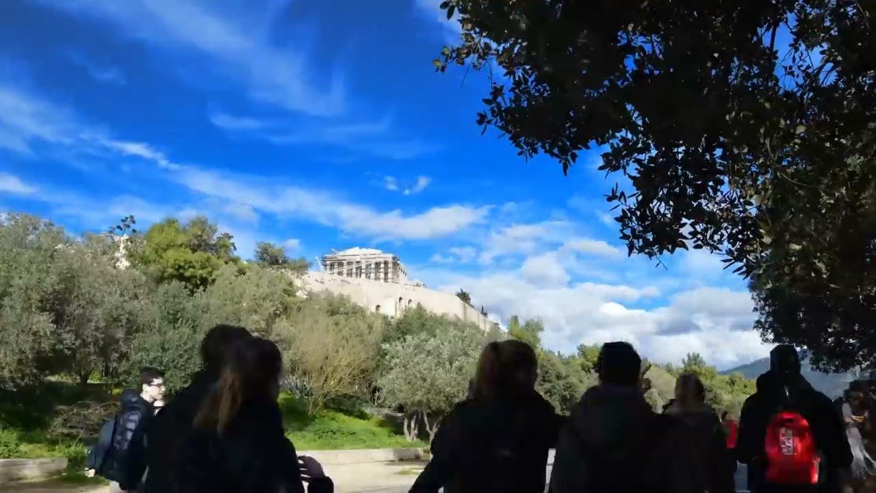 Ακρόπολη Απο Διονυσιου Αρεοπαγιτου Timelapse - YouTube