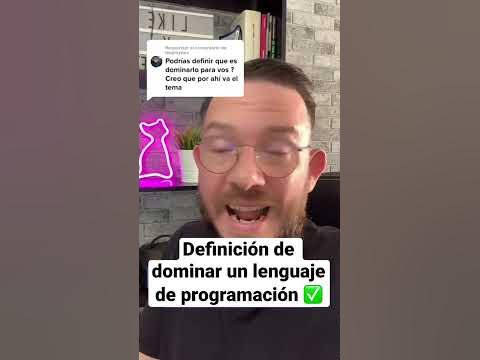 Definición de dominar un lenguaje de programación #shorts #programming #developer #programacion ...