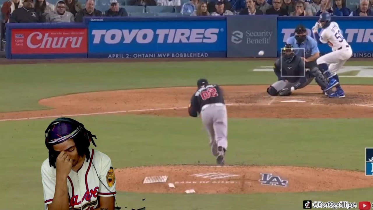 CDotty First Time Reacting To BASEBALL!! BRAVES vs DODGERS Full ...