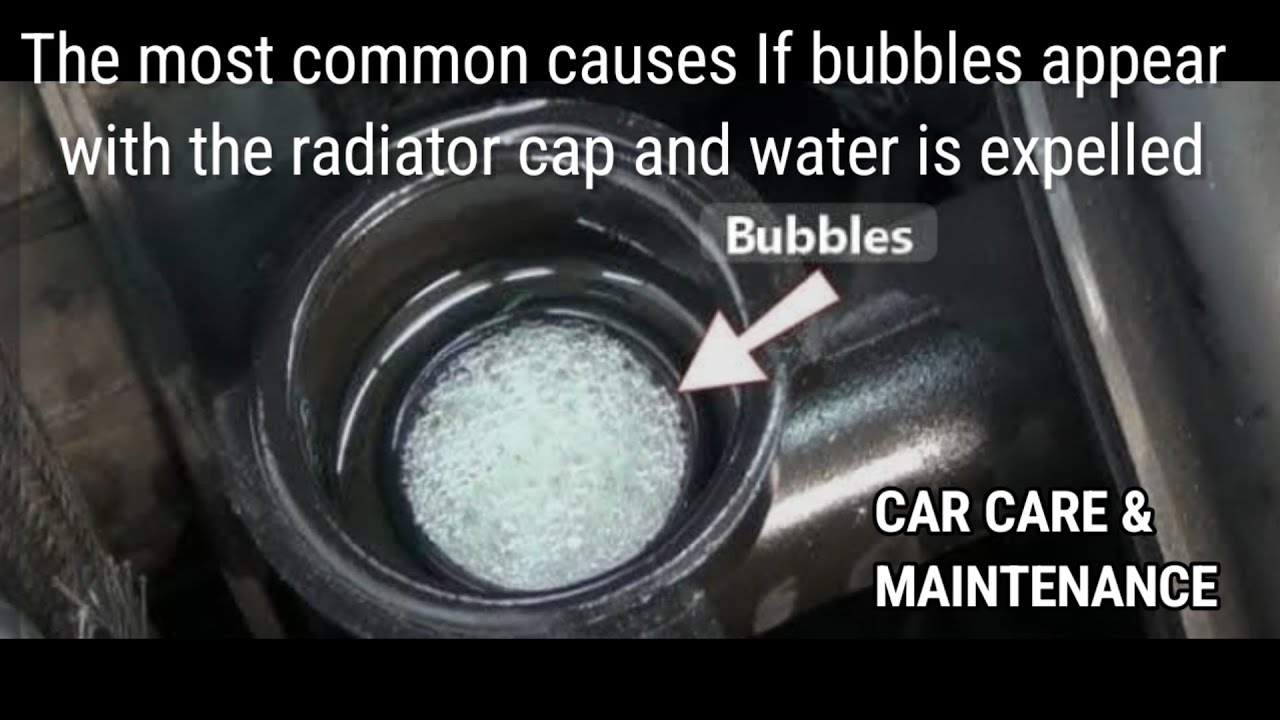 The most common causes If bubbles appear with the radiator cap and ...
