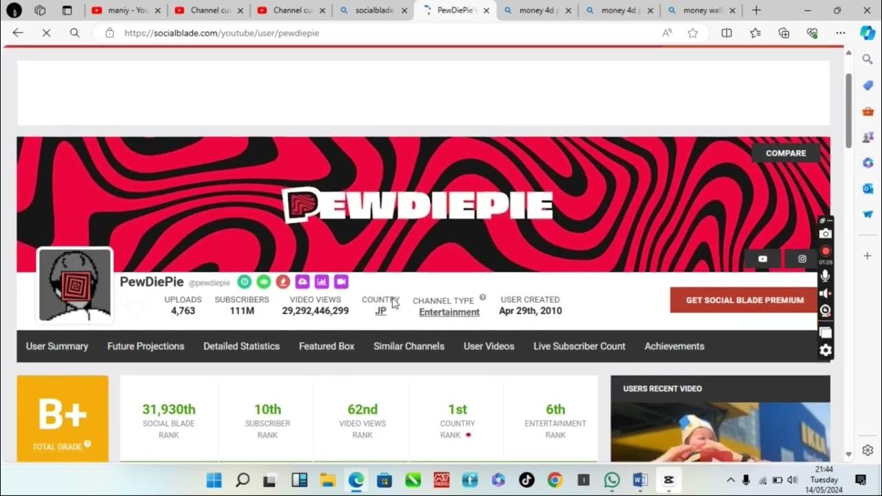 How Much Mr Beast Earns In A Day - Youtube