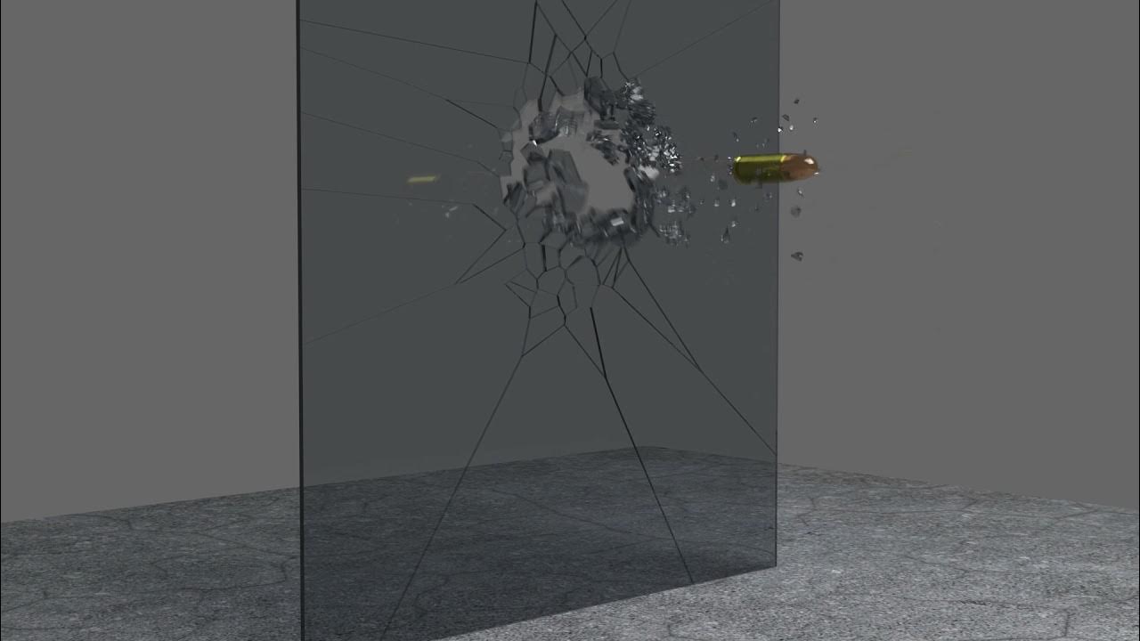 Bullet Shattering Glass(3ds Max+ TyFlow) - YouTube