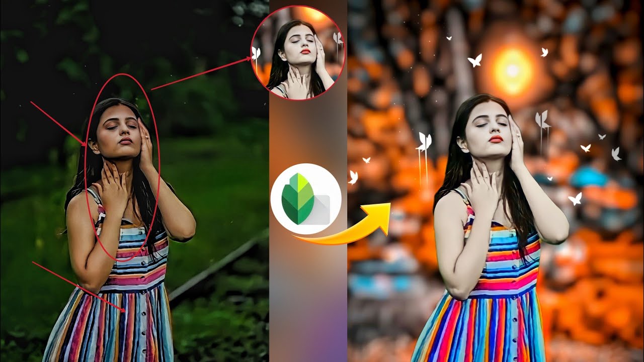 Snapseed Background change Photo Editing l snapseed me background kaise ...
