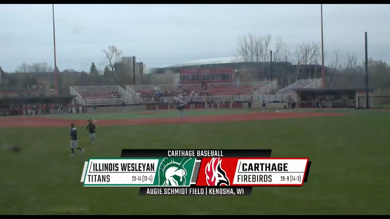 Carthage Baseball vs. Illinois Wesleyan 2025_5_2 - YouTube