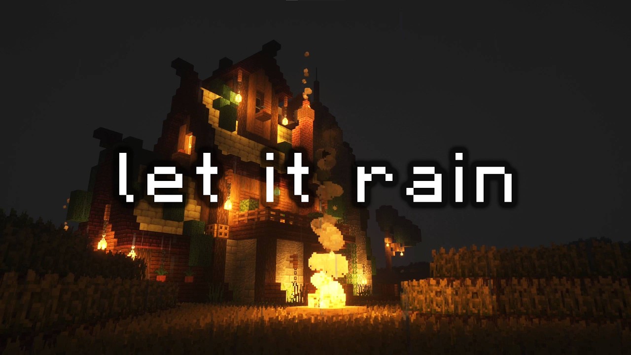 it's 3 am and you're still awake... (minecraft music w/ rain & fire ...