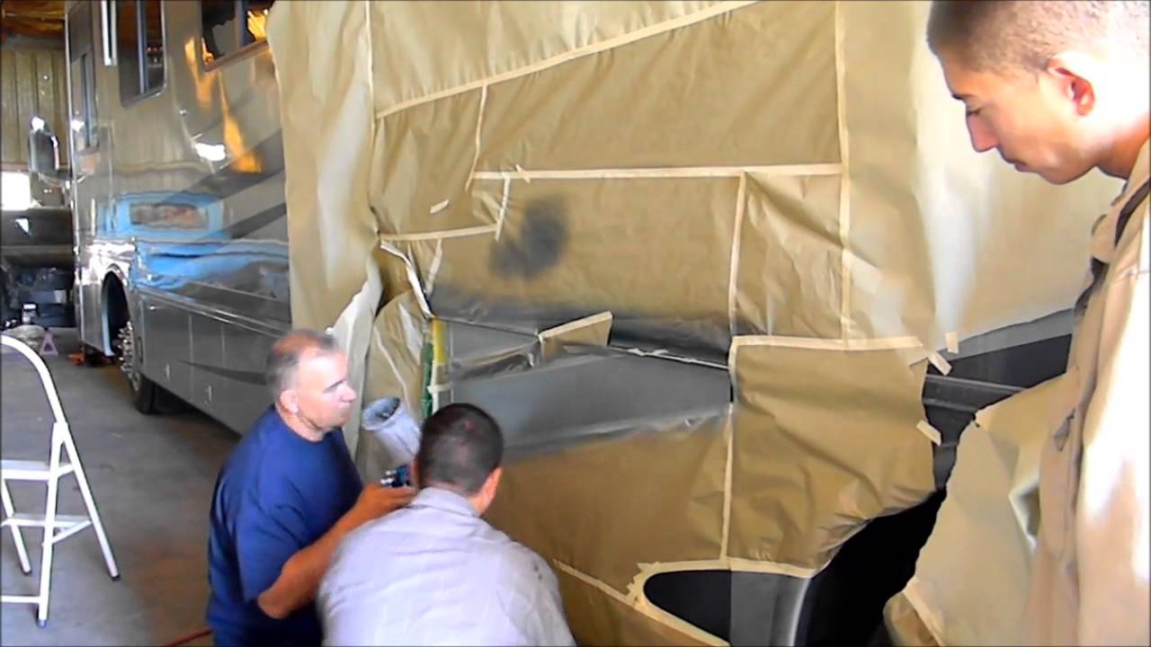 Refinishing motorhome Part 2 | Matrix Refinish Products - YouTube