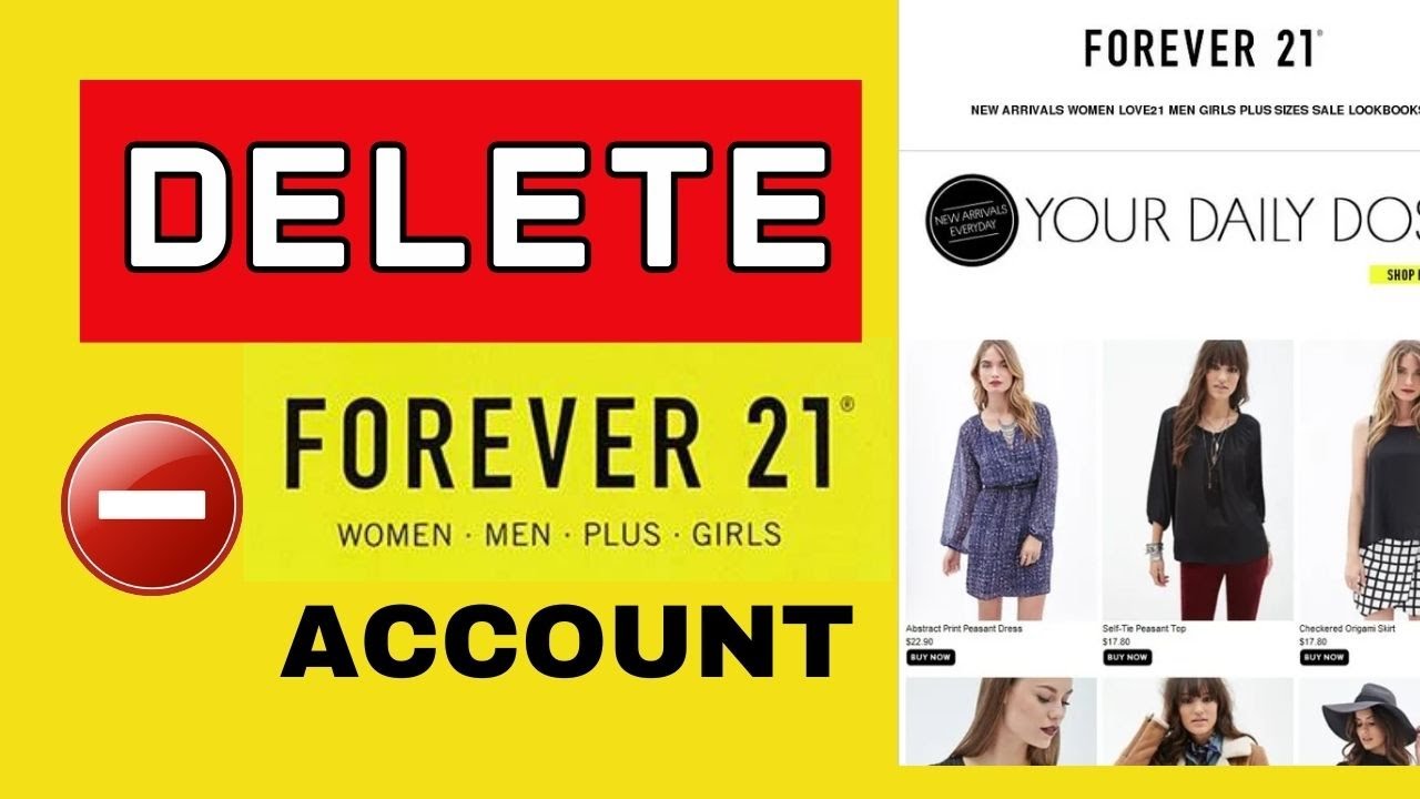 How to Delete forever 21 Account 2024? - YouTube