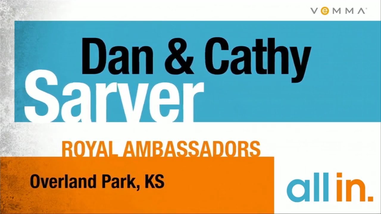 Royal Ambassadors Dan and Cathy Sarver Vemma All In 2014 - YouTube