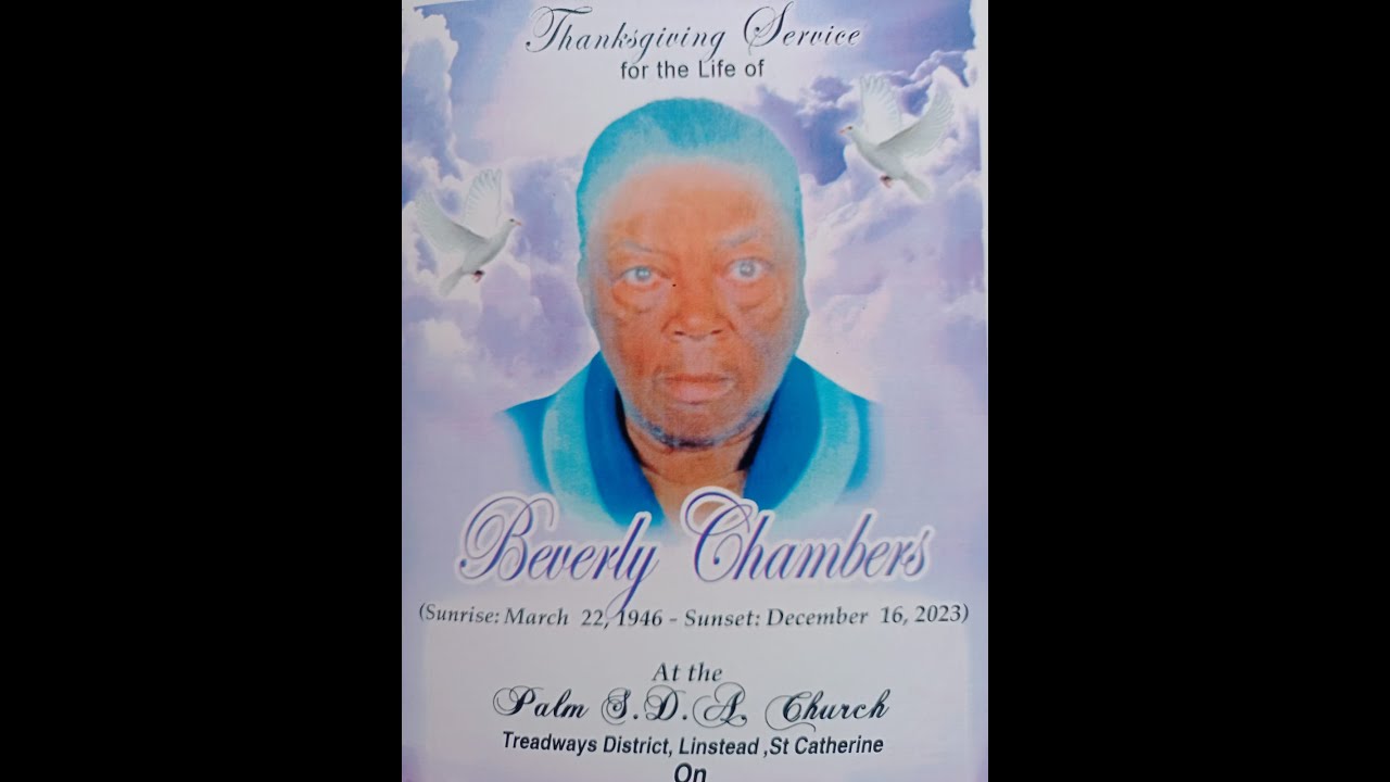 The Funeral Service for the Late Beverly Chambers - YouTube