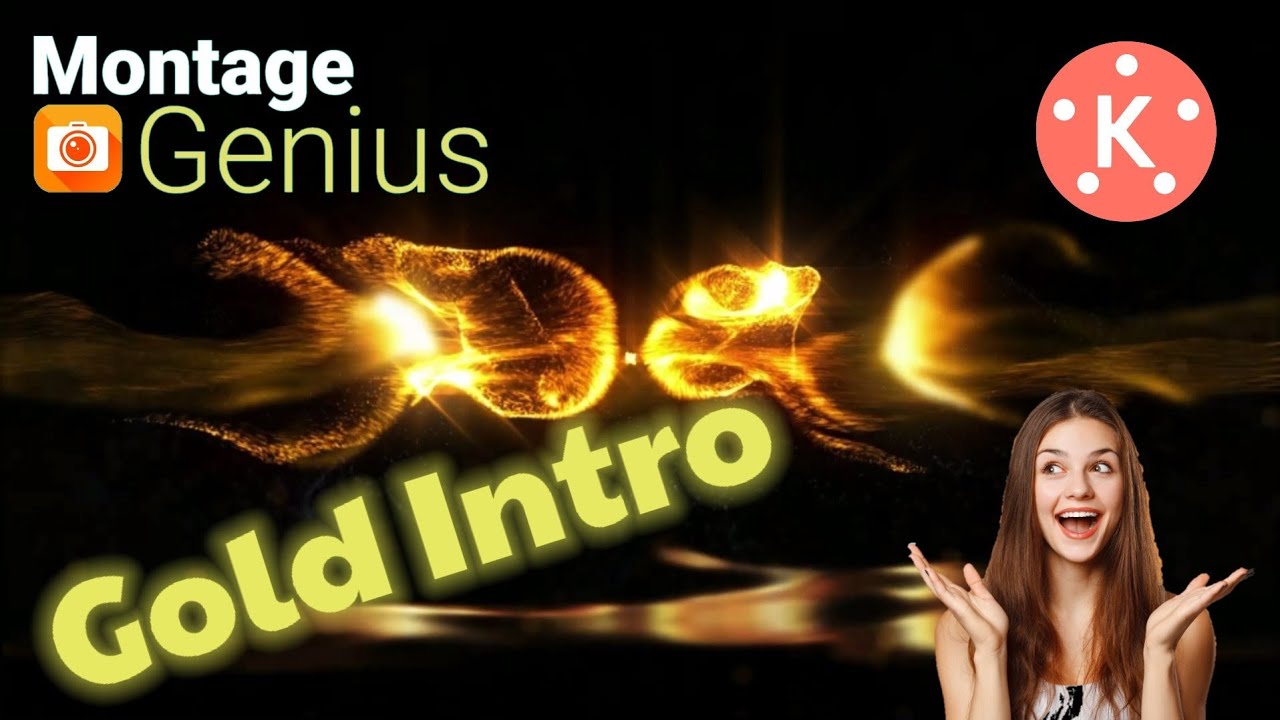 How to design a golden intro | Kinemaster | 2021 - YouTube