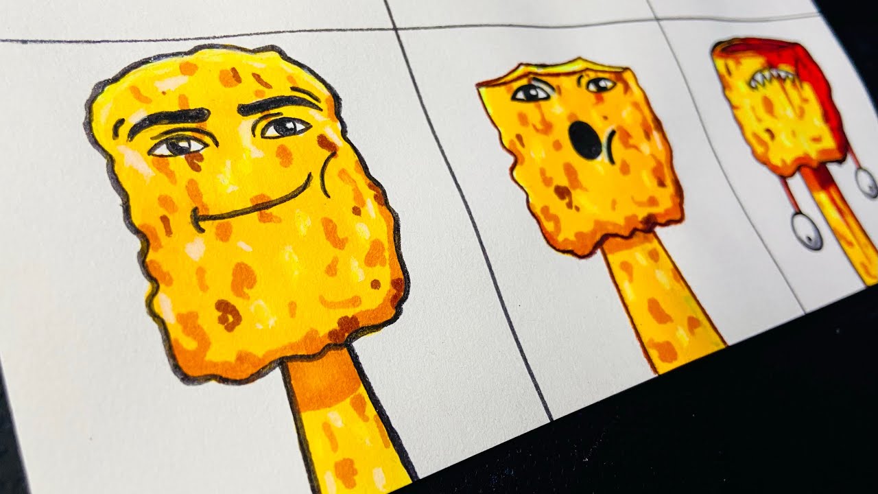 Drawing sprunki Dancing Nugget (Gegagedigedagedago) phase 1-3 ...