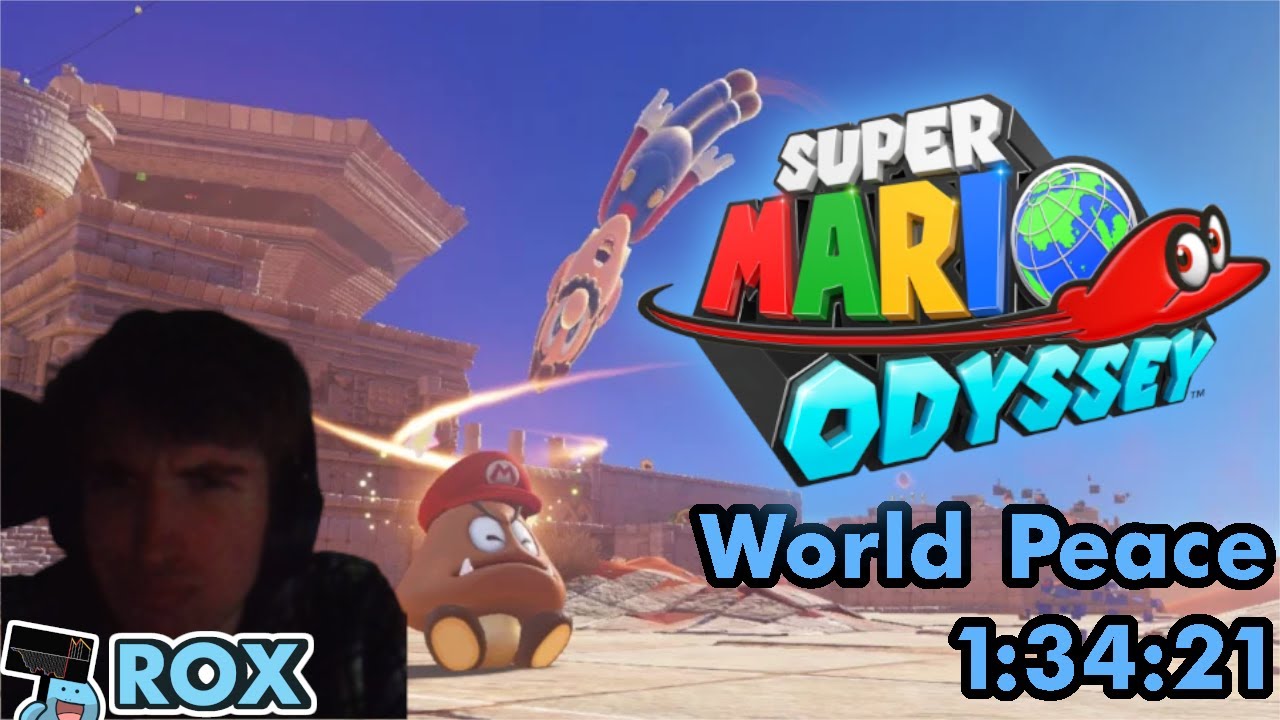 Super Mario Odyssey World Peace Speedrun in 1:34:21 - YouTube