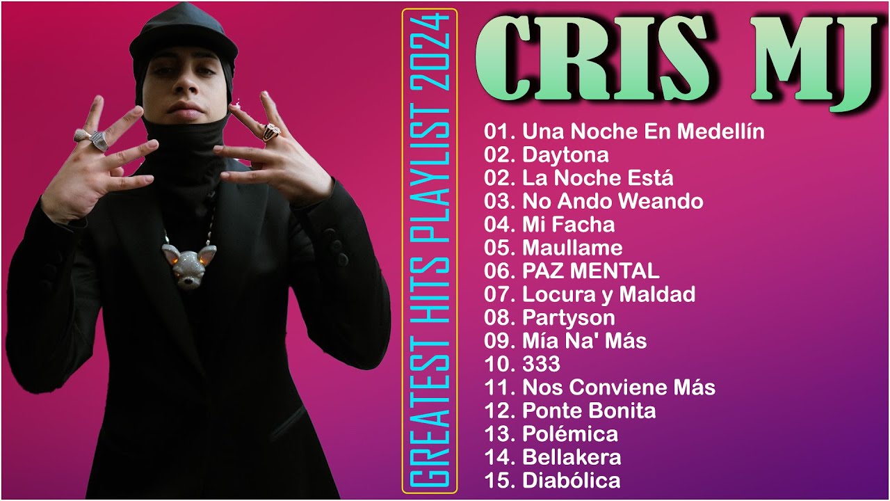 CRIS MJ -Top 10 mejores canciones 2024 - YouTube