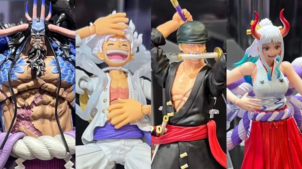 New one piece Sh figuarts action figures on display nycc 2023 Tamashii ...
