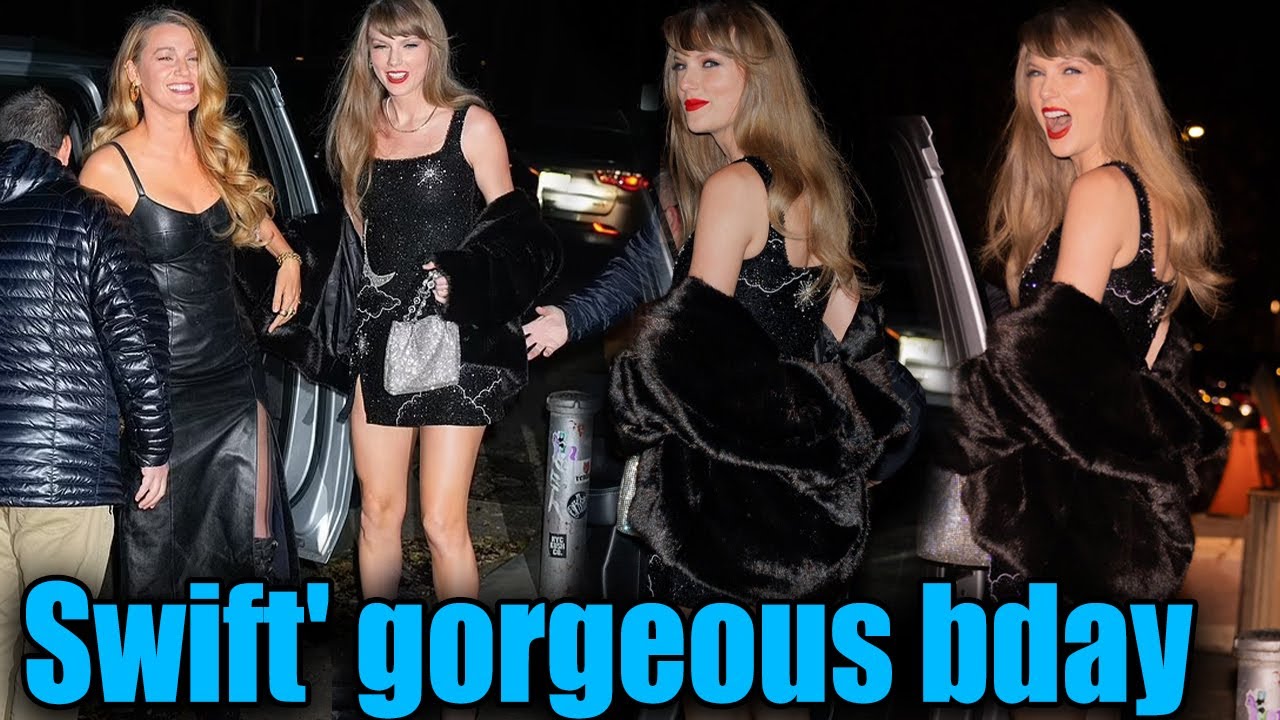 Taylor Swift stuns on her 34th birthday in New York - YouTube