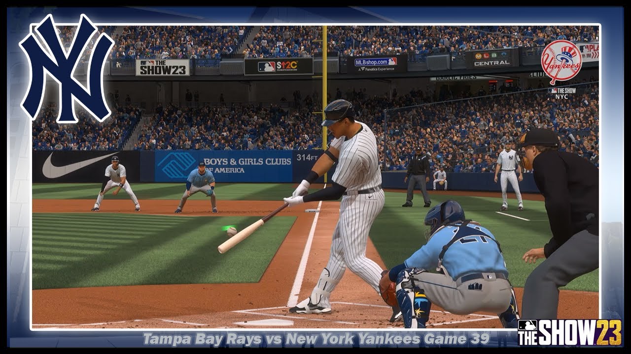 MLB THE SHOW 23 - Tampa Bay Rays vs New York Yankees Game 39 - YouTube