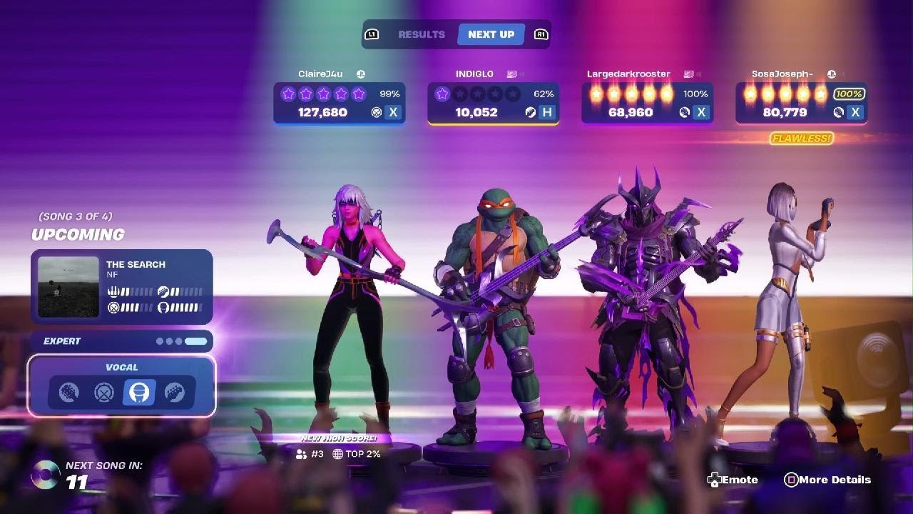 Fortnite Festival - Flawless Expert 'The Search' Vocal - YouTube