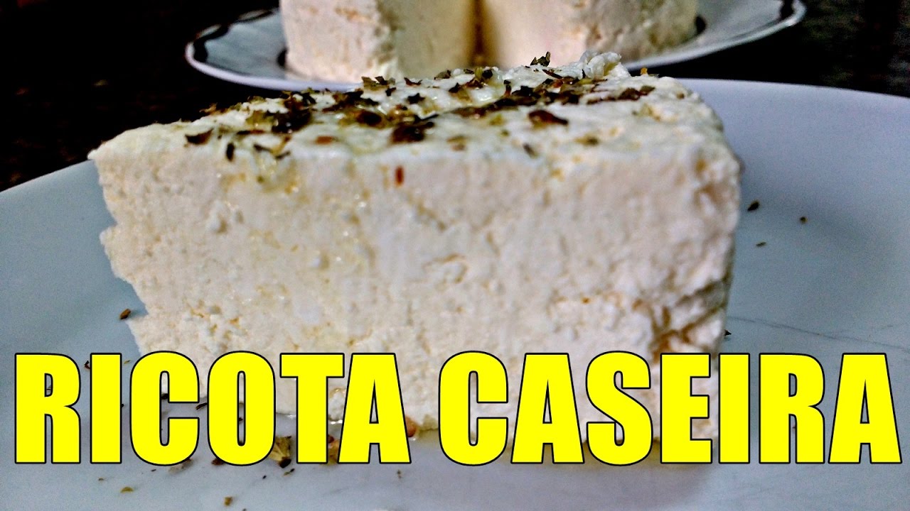 RICOTA CASEIRA DE UM JEITO MUITO FACIL POR MARACAPRIO - YouTube
