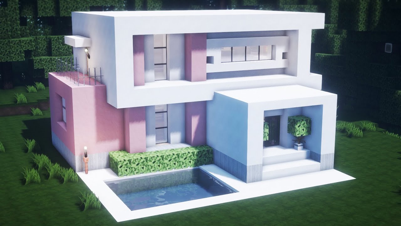 Two Story Modern House Minecraft Ultimate Two Story Minecraft Starter