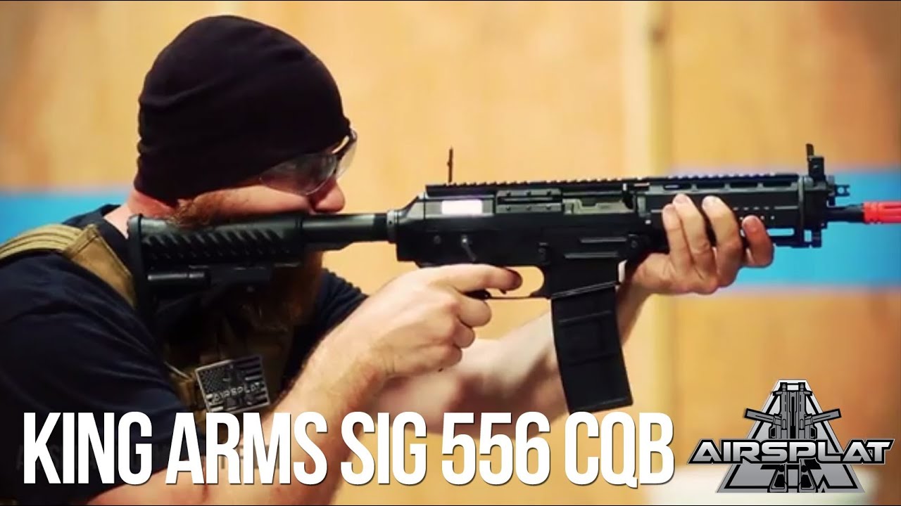 King Arms SIG 556 Airsoft Rifle AEG - AirSplat on Demand - YouTube