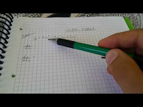 Kısmi türev  (en basit haliyle)