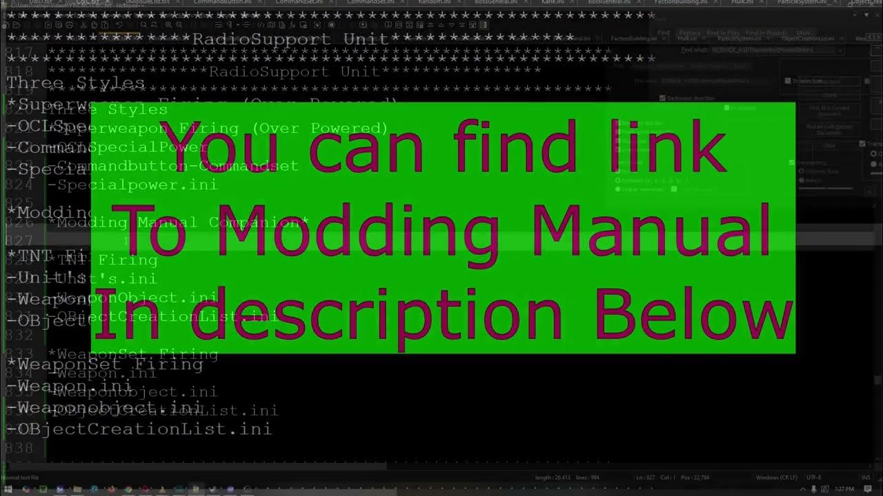Generals Zero Hour Modding Tutorial - Let's make a Unit - SuperWeapon Unit - YouTube