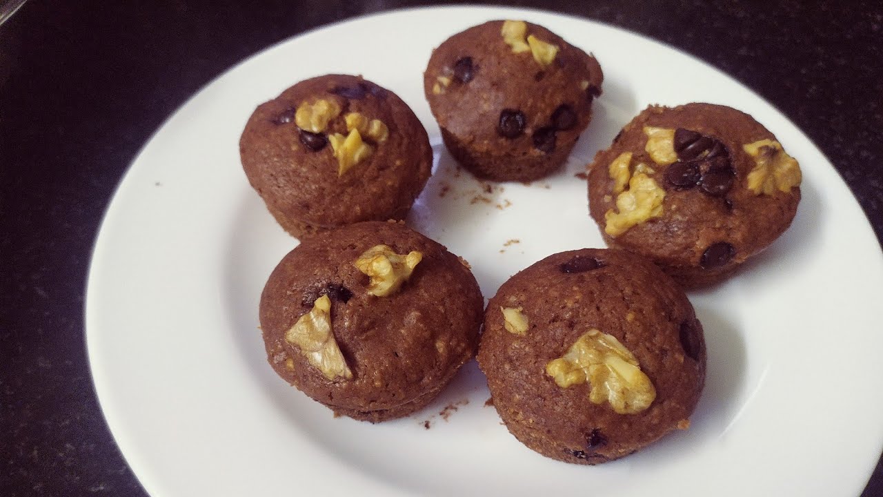 Ragi Walnut Muffins# Eggless Healthy Ragi walnut choco Muffins#No Maida ...