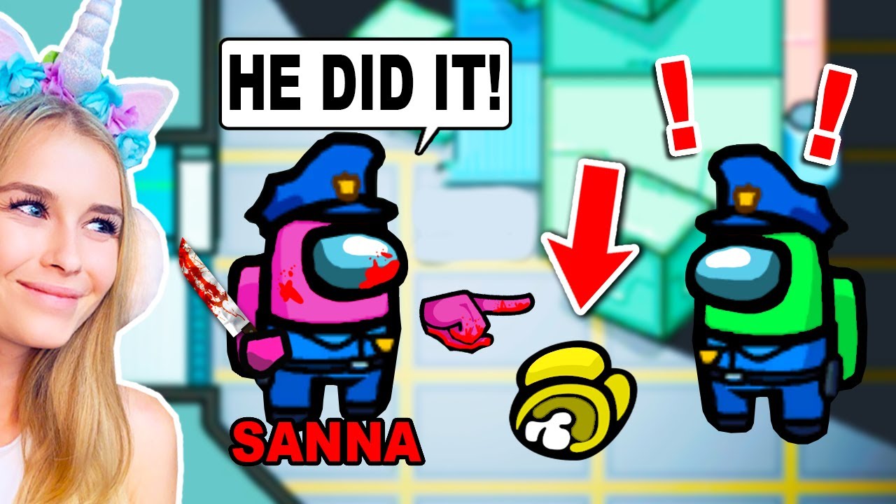 I Was The EVIL COP In Among Us! (Roblox) - YouTube