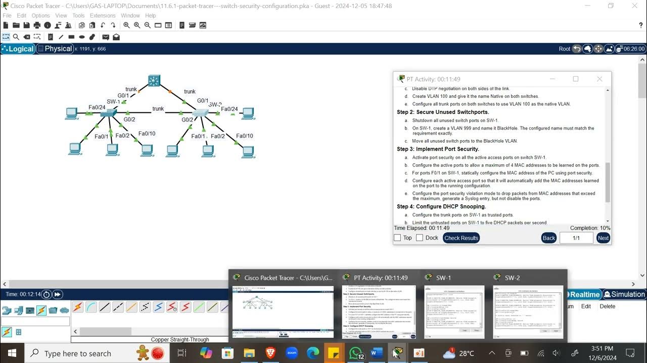 Switch Security Configuration - Switching dan Routing - H663X - 2024 - YouTube