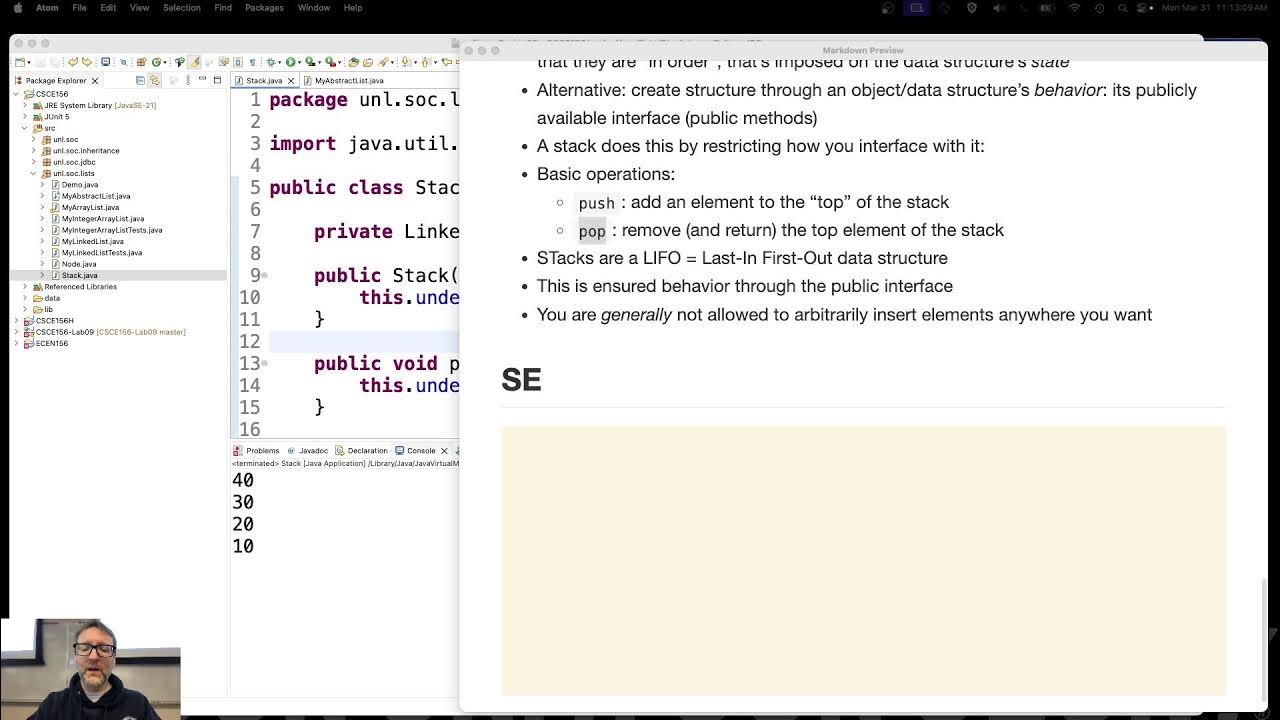 4.4 - Linked Lists, Stacks (2025-03-31) - YouTube