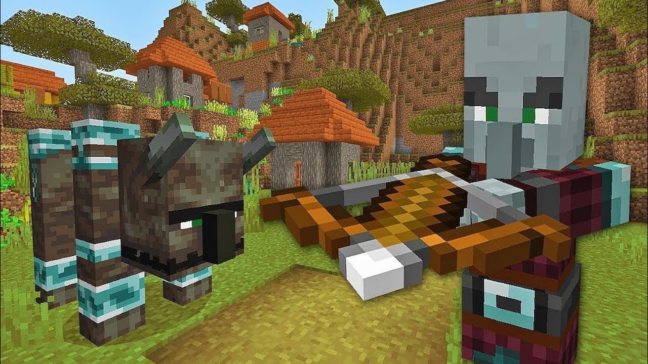 the pillager attack ( Village) Ep1 - YouTube