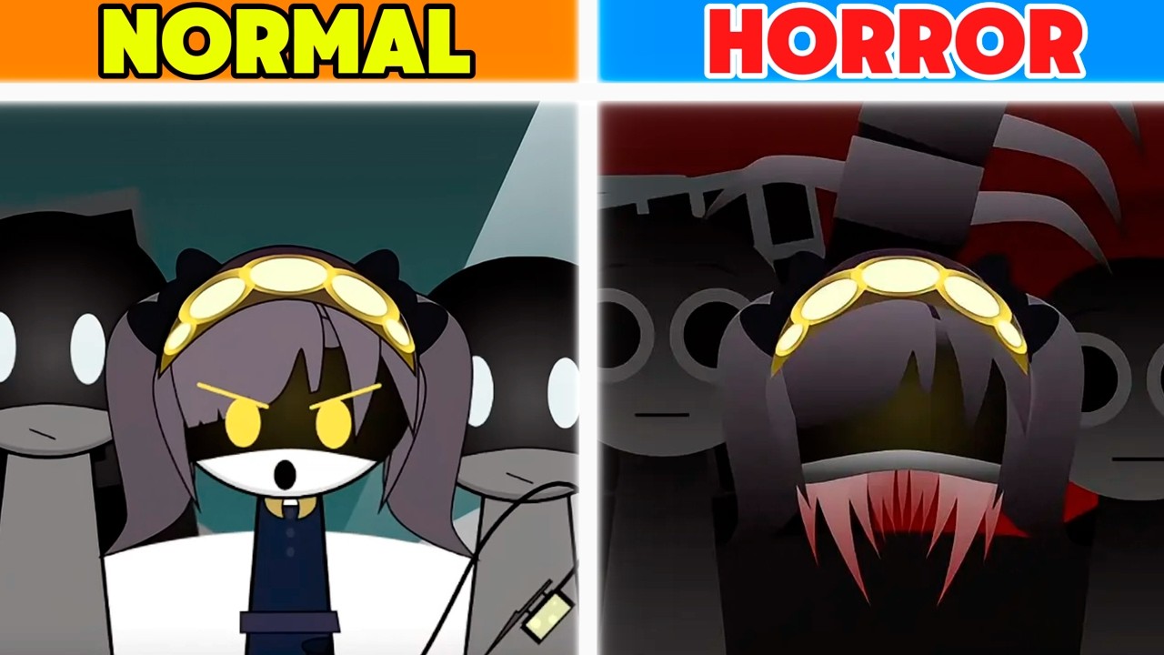 INCREDIBOX SPRUNKI: Murder Drones! NORMAL VS HORROR VERSION (New mod ...
