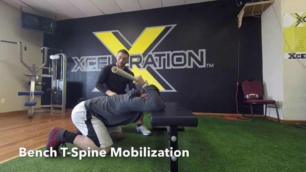 Bench T-Spine Mobilization - YouTube