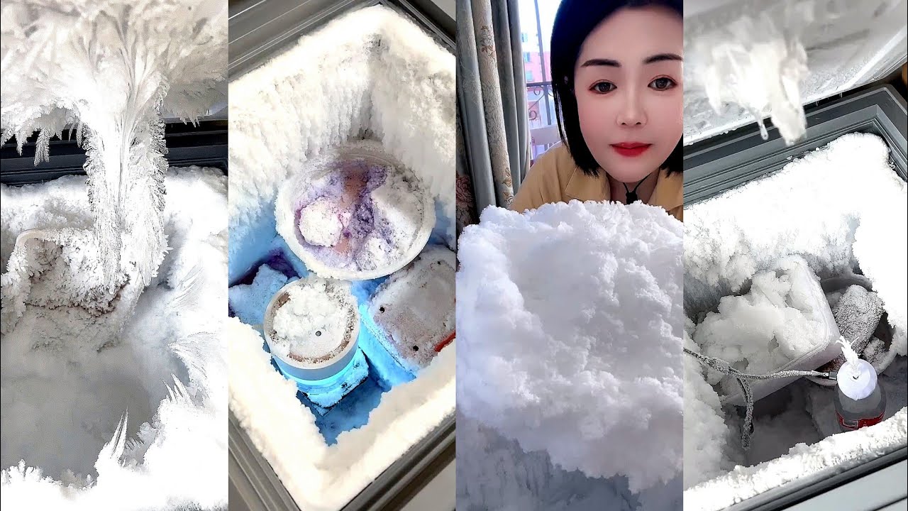 SOLO / ASMR WHITE ICE EATING / FREEZER FROST SCRAPING / SHAVED ICE ...