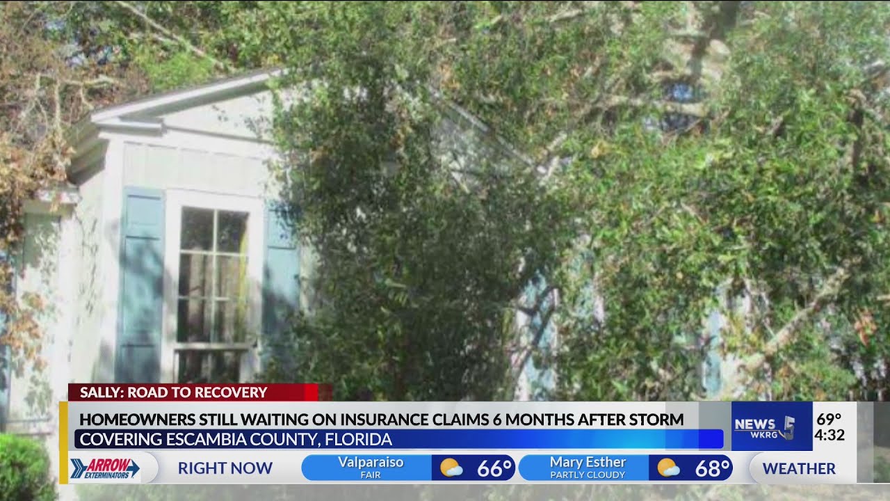 Homeowners still waiting on insurance claims 6 months after Sally - YouTube