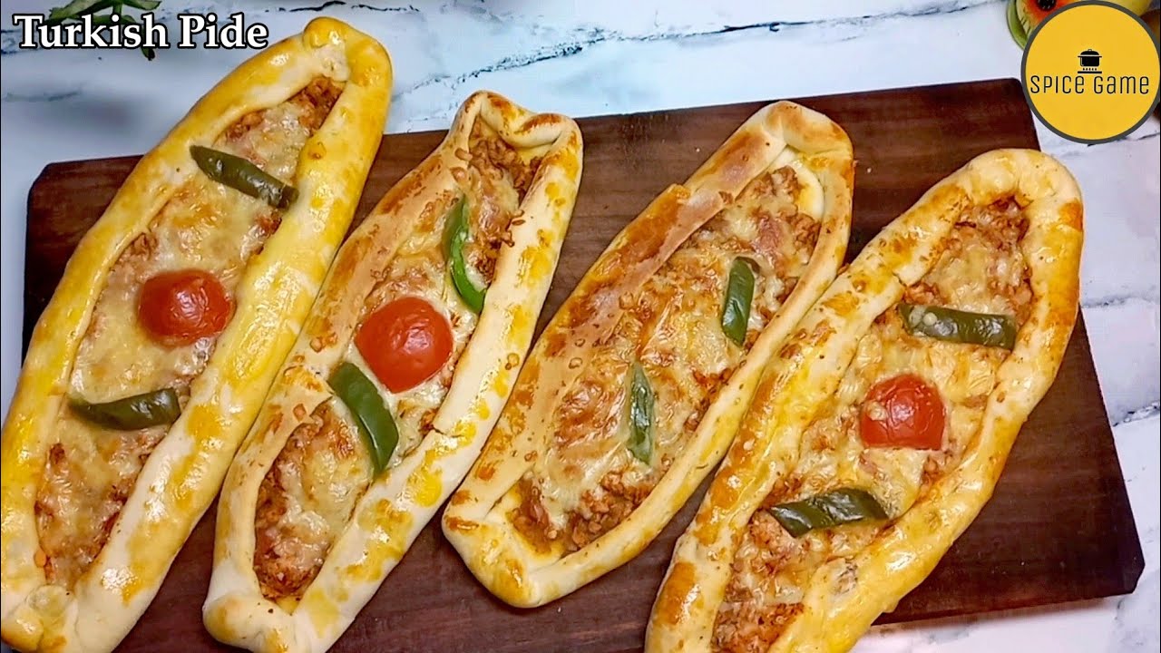 Turkish Pide | Turkish Flat Bread Recipe | #spicegame - YouTube