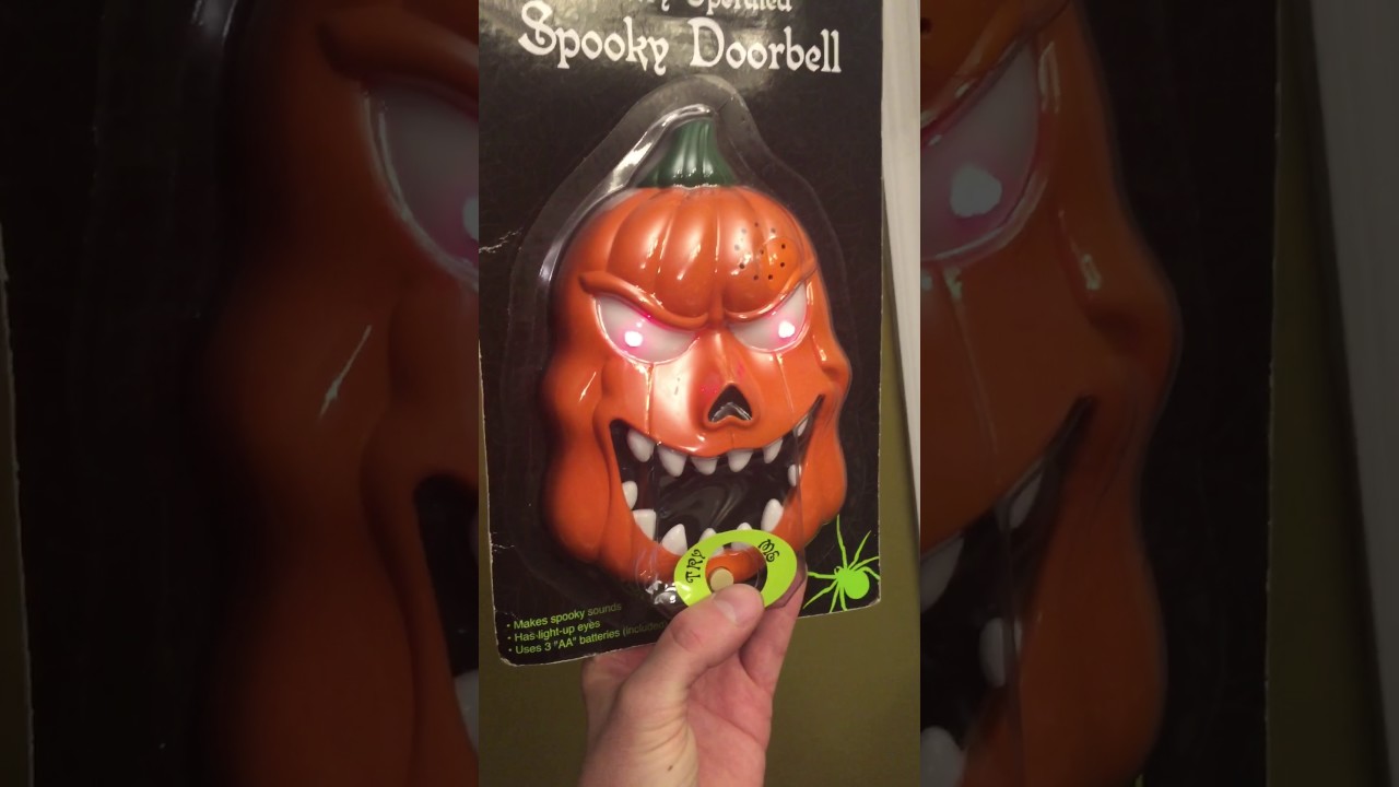Spooky Pumpkin Halloween Door Bell - YouTube