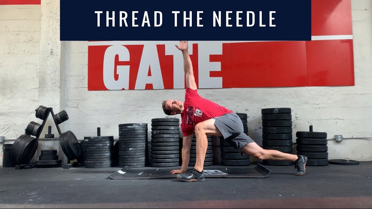 Home Exercise - Thread the Needle - YouTube