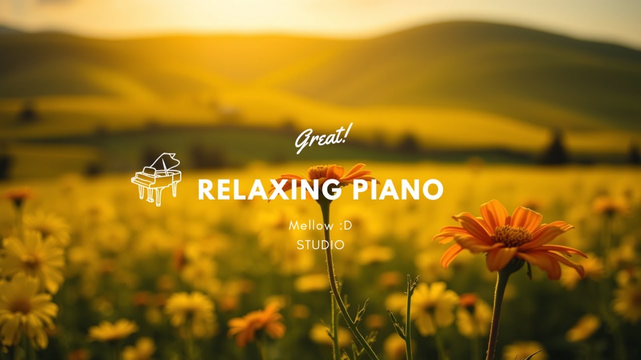 3 Hours of Relaxing Piano Music #wildflowers #screensaver #piano - YouTube