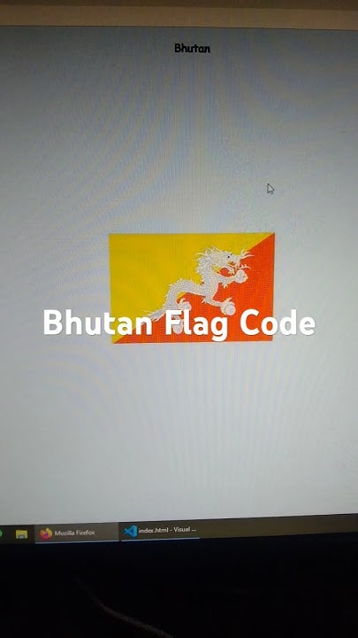 How to Code Bhutan Flag 🇧🇹with HTML CSS & JavaScript! #coding #flagcoding #programming #htmlcss ...