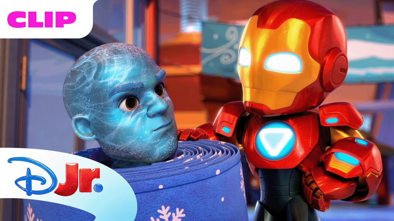 Iron Man Stops Absorbing Man! 🧊| Marvel's Iron Man and his Awesome ...