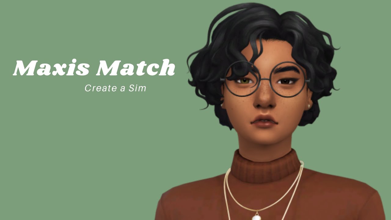 The Sims 4: Maxis Match CAS || August Bloom + CC Links - YouTube