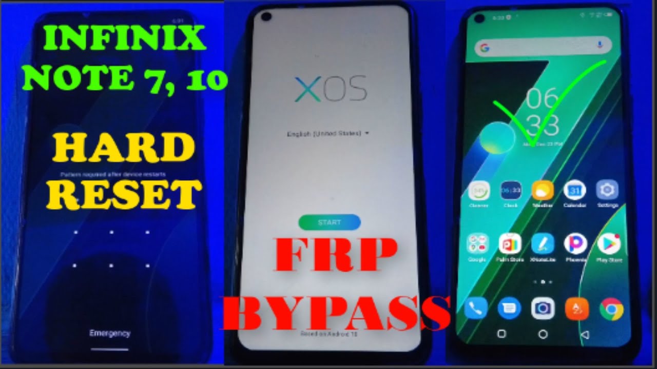 Infinix Note 7pro Frp Bypass/Screen Lock Hard Reset Android 10 | All Infinix Unlock New Trick ...