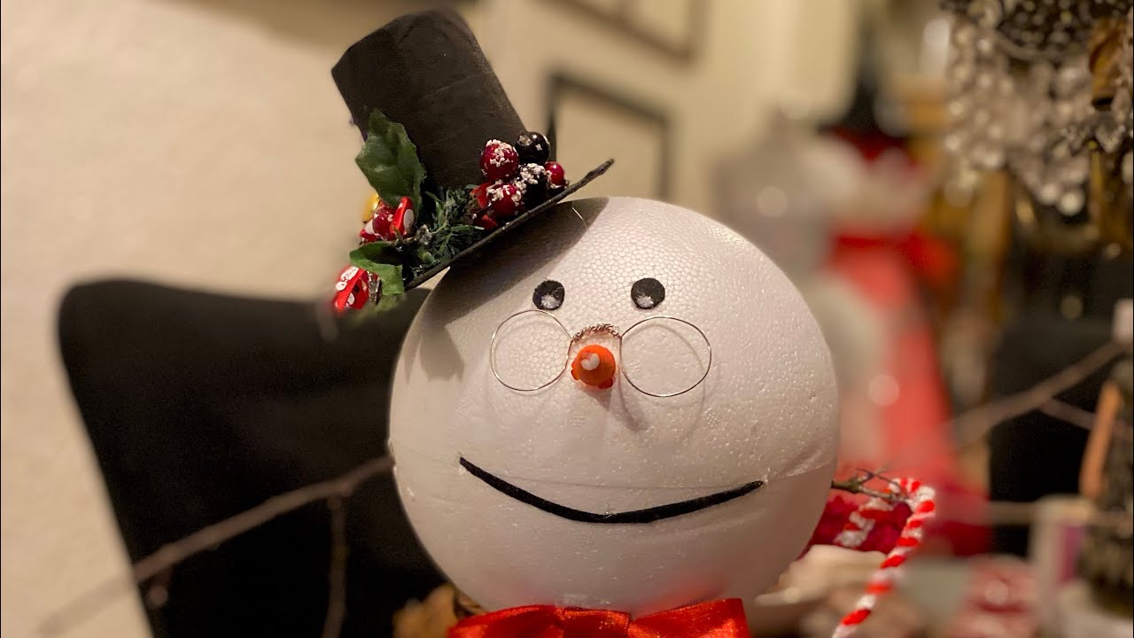 DIY Frosty The Snowman - YouTube