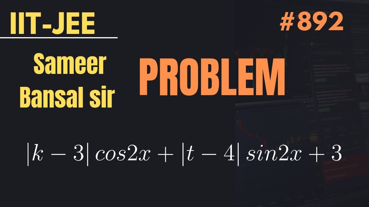 #892 Jee maths problem based on trigonometry. - YouTube