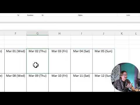 Use the Excel SEQUENCE Function to Produce a Calendar - YouTube