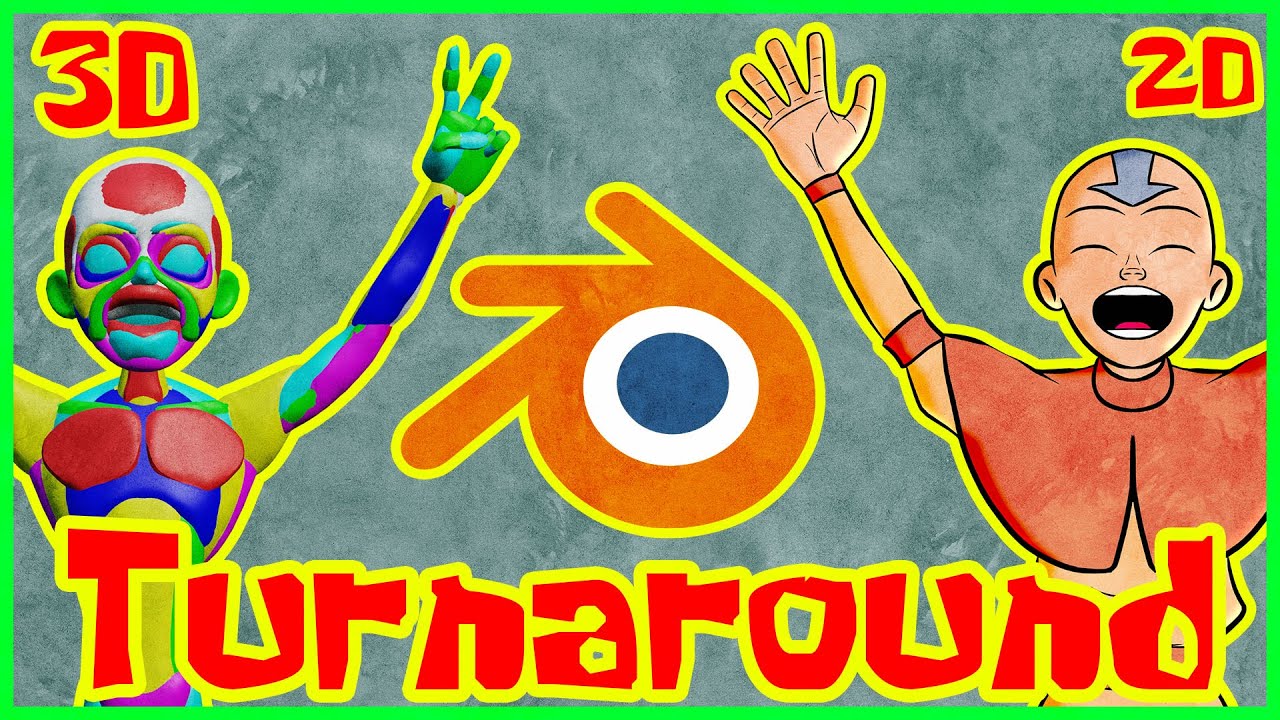 I made a Turnaround 2D Animation with the help of a 3D Model using ...