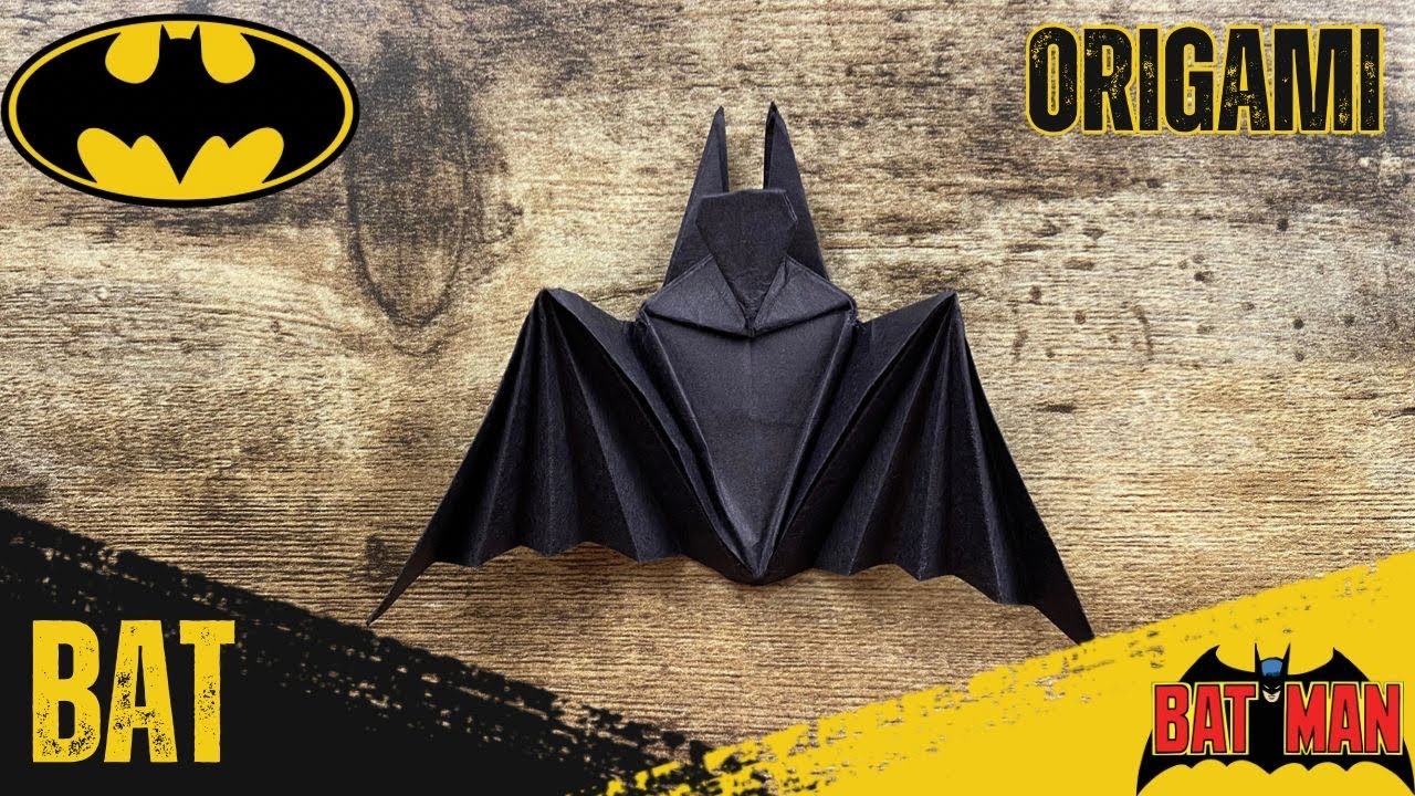 EASY ORIGAMI BAT (BATMAN STYLE) - DIY PAPER CRAFT TUTORIAL | PAPER BAT ...