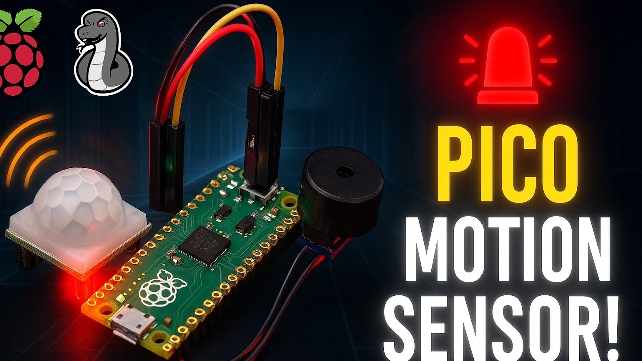 Motion Detection System with Raspberry Pi Pico | PIR Sensor & Buzzer ...