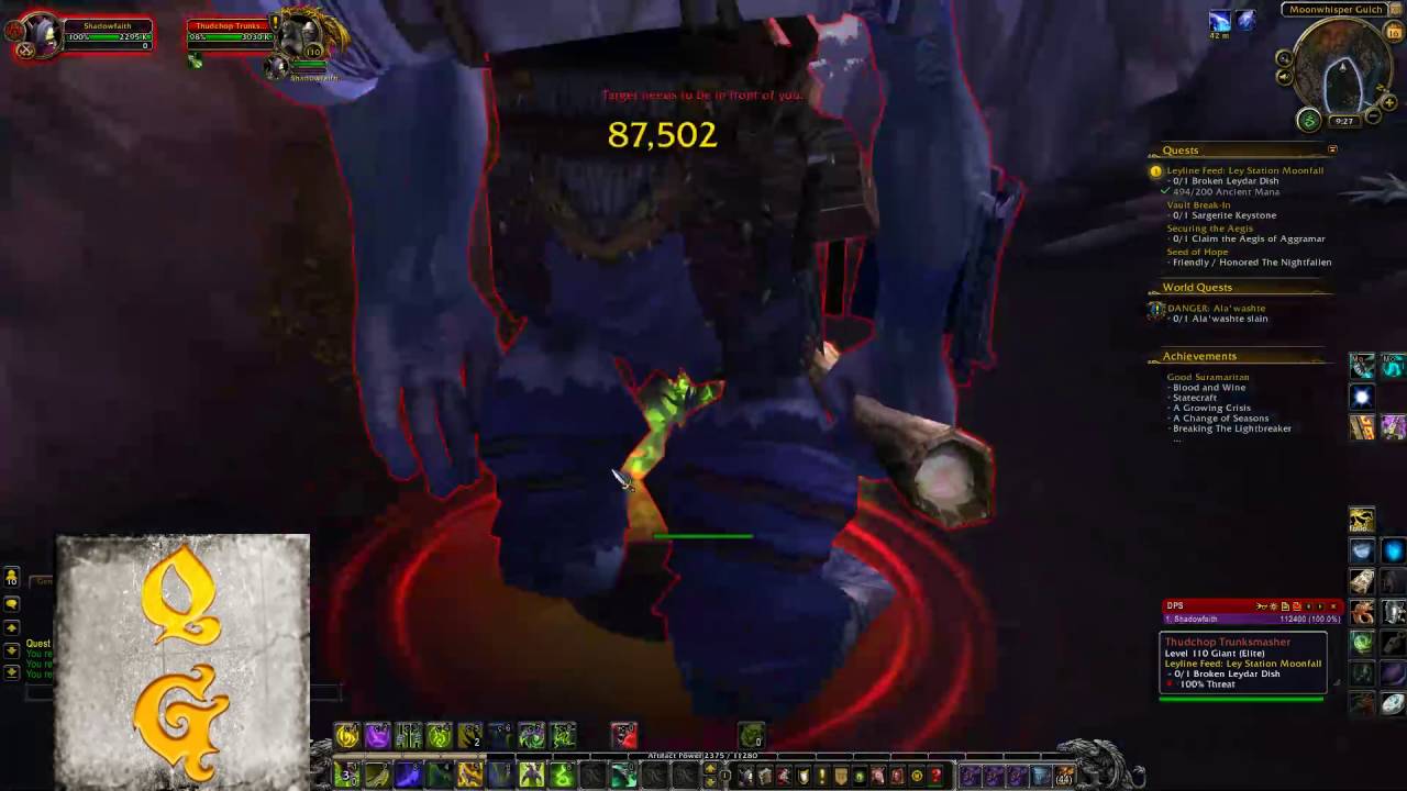 World Of Warcraft Legion Leyline Feed Ley Station Moonfall - YouTube